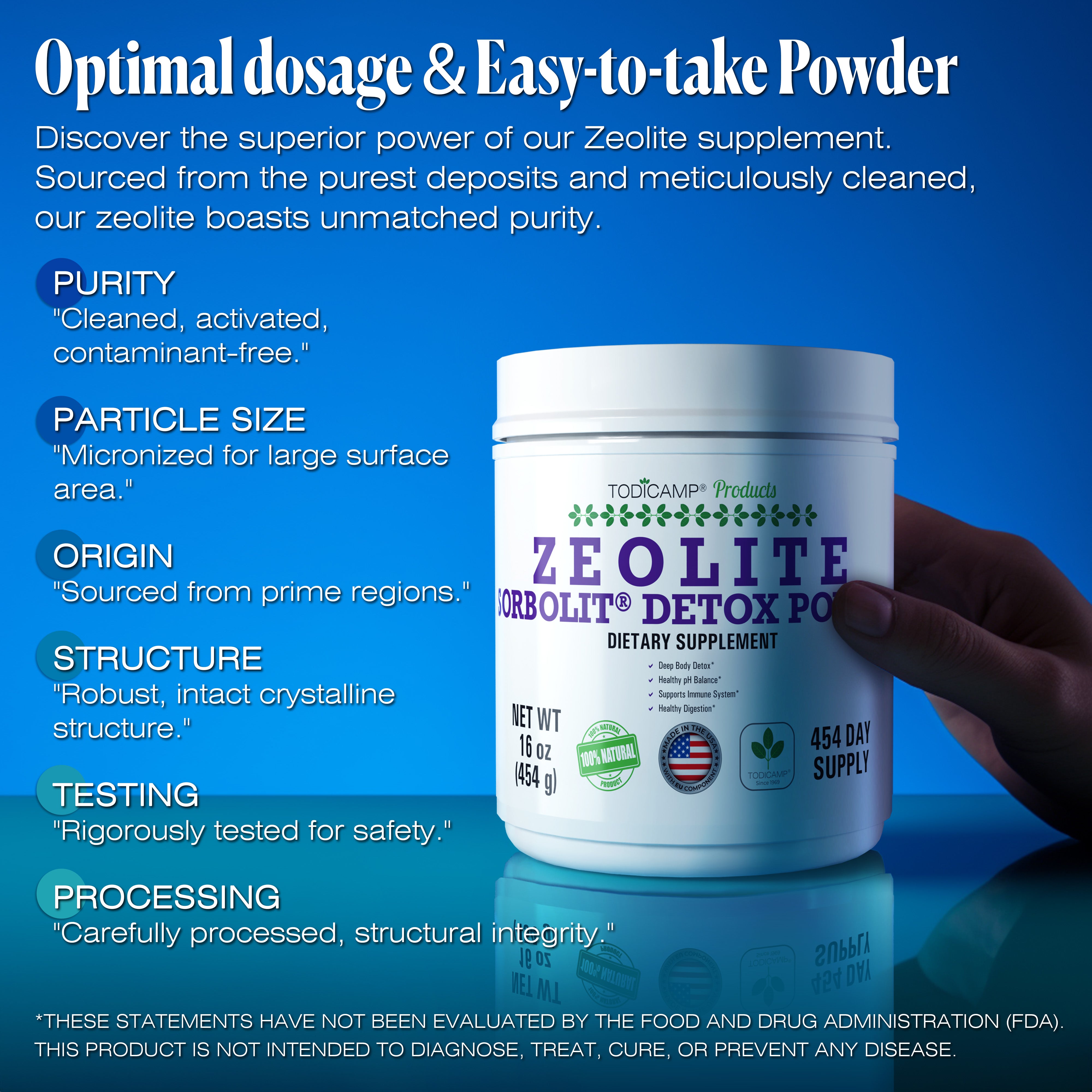 Zeolite Powder Supplement by TODICAMP - Full Body Cleanse – Todicamp Store