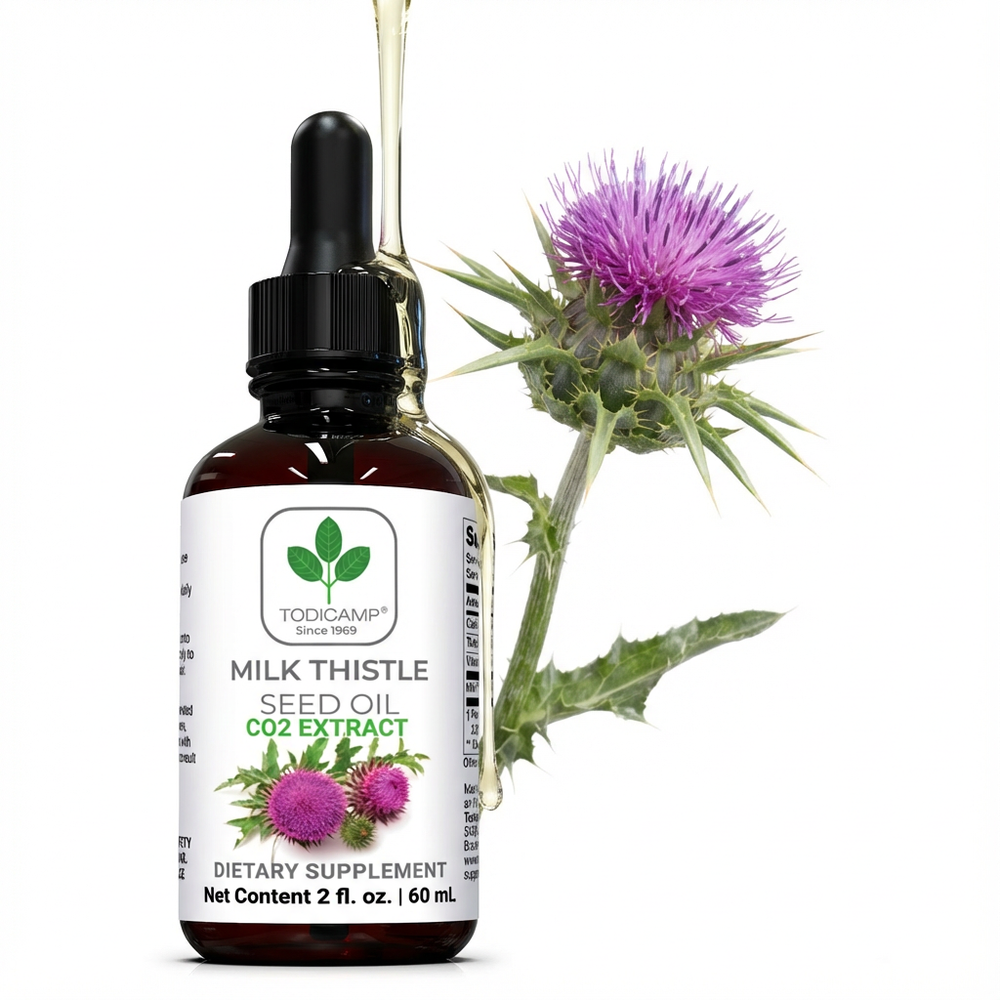 Buy Milk Thistle CO2 Extracted Oil - Milk Thistle Oil by TODICAMP