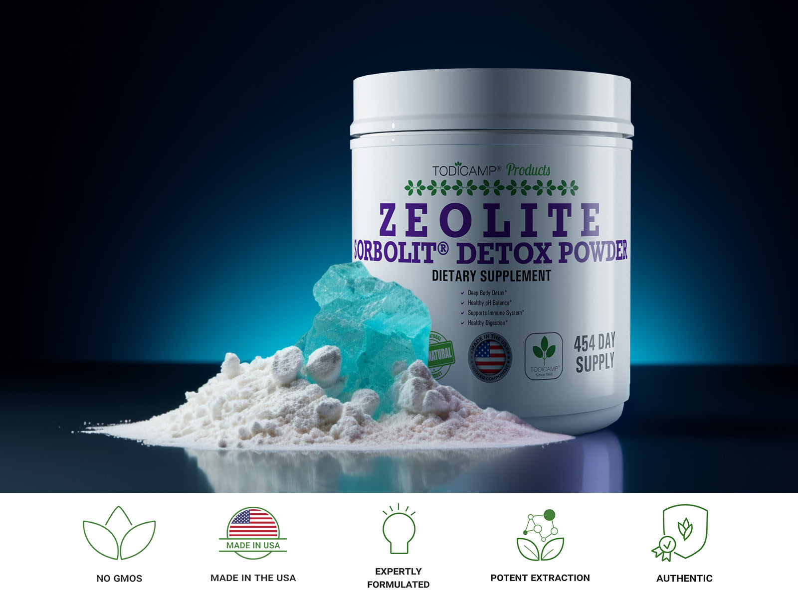 Zeolite Powder Supplement by TODICAMP - Full Body Cleanse – Todicamp Store